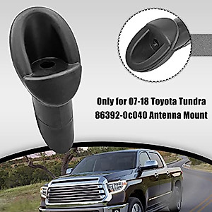 Antenna Ornament Rubber Adapter Base Compatible with Toyota Tundra 2007-2014 Accessory, 86392-0C040 Manual Radio Antenna Mounted Base Bezel