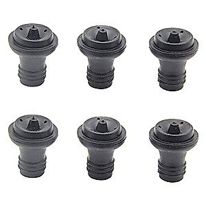 Wine Saver Vacuum Stoppers Pack of 6 Rubber Wine Stoppers, for Wine Saver Vacuum Pump Preserver, Bottle Rubber Corks to Preserve Wine Flavor Best Wine Air Vacuum Stoppers to Keep Wine Fresh