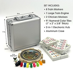 CHH Double 12 Numeral Pro Size Mexican Train & Chicken Domino Set