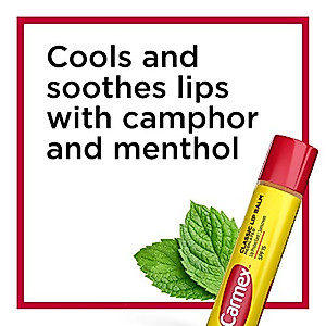 Carmex Medicated Lip Balm Sticks, Lip Moisturizer for Dry, Chapped Lips, 0.15 OZ - 3 Count (2 Pack)