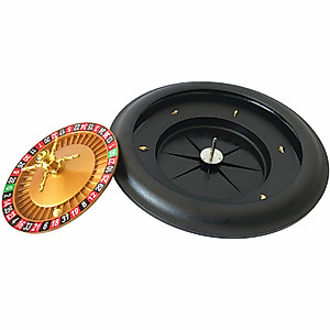 Yuanhe Deluxe Roulette Wheel Set - 18" Casino Grade Roulette Game Set with 2 Balls Pills,Very Smooth Spinning Action,Great for Home Game Night or Professional Use.
