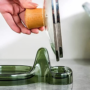 Multifunction Kitchen Spatula Rack, Versatile Pot Lid Ladle Holder, Heat-Resistant Cooking Spoon Holder, Spoon and Lid Rest, Kitchen Spoon Rest/Spoon Holder for Stove Top (3Pcs)