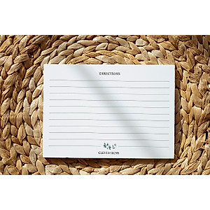 Premium Recipe Cards Double Sided- 4x6 Inches Thick Recipe Card with Plenty of Writing Space - Set of 50 Blank Recipe Cards - Ideal Recipe Cards for Bridal Shower, Weddings,Graduation and Mother's Day