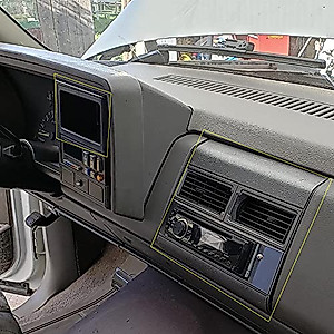 GRAND ORANGE Radio Stereo Dash Kit Compatible with 1988-1994 Chevy & GMC Pickup Truck w/Wire Harness+Gray Pocket Bezel+Antenna Dash Kit Pocket Bezel GMK333BU 99-3000R GMP333 GM1482GRB