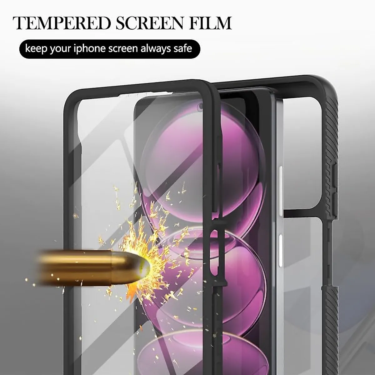 DETUOSI Xiaomi Redmi Note 12 Pro 5G Phone Case, Built in Screen Protector, Redmi Note 12 Pro Shockproof Case [360 Full Body Protection], 3 in 1 Protective Phone Case for Xiaomi Poco X5 Pro, Black