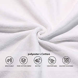 Bolaz Hand Towels Bath Towels for Bathroom Washcloths Face Cloths Cotton Shark Jaws Attack Mouth Animal Decorative Absorbent Soft 30x15in