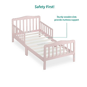 Dream On Me Classic Design Toddler Bed in Pink, Greenguard Gold Certified