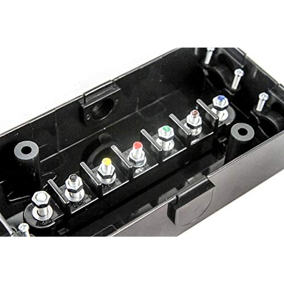 Red Hound Auto 7 Way Trailer Wire Junction Box Camper Truck Weather Proof RV Light Cord Plug