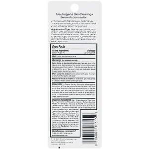 Neutrogena Skinclearing Blemish Concealer With Salicylic Acid, Medium 15,.05 Oz. (Pack of 2)