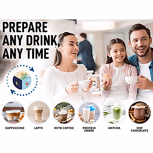 PRO MILK FROTHER WAND - ULTRA HIGH SPEED HANDHELD FROTHER - UPGRADED STAND - Powerful Handheld Mixer with Infinite Uses - Super Instant Electric Foam Maker with Stainless Steel Whisk (Lime Green)