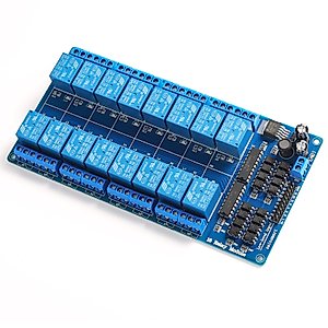 SainSmart 16-Channel 12V Relay Module Board for Arduino DSP AVR PIC ARM
