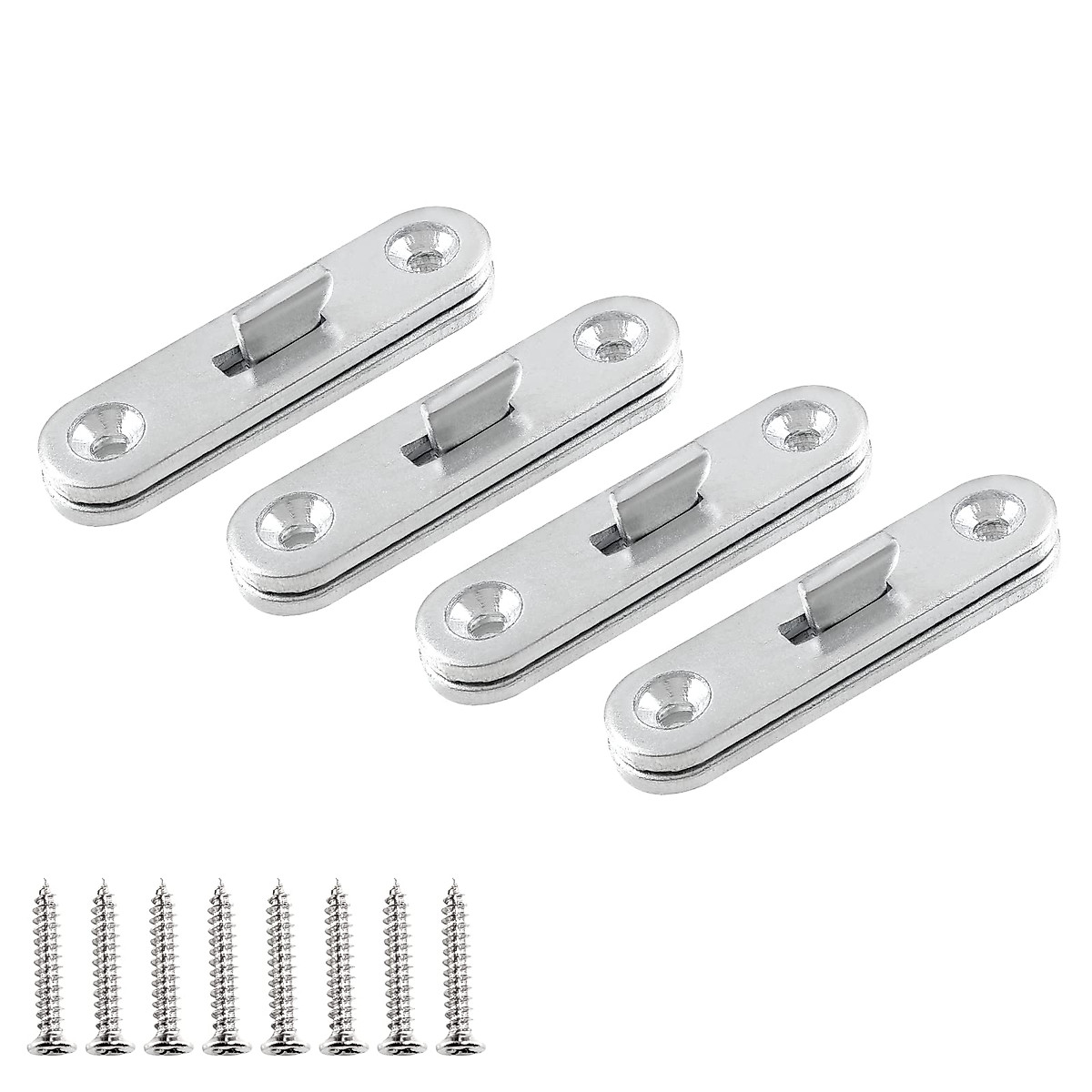 LifCratms Pack of 4 Wood Bed Rail Fasteners, 3 Inch Thicken Bed Connecting Fittings Bed Frame Rail Hardware