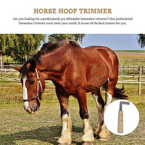 Happyyami Hoof Trimmer Portable Horse Shoeing Tool Horseshoe Repairing Cutter Stainless Steel Horseshoe File Animal Foot Pruning Tool Hoof Repair Tool Horseshoe Cutting Tool Shoeing Tools