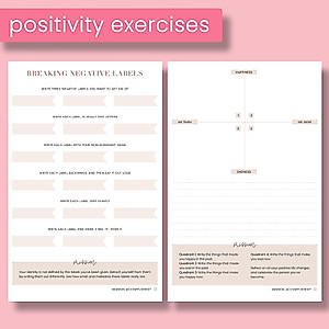 CanPlan Mental Health Planner - Self Care Gift for Women, Mental Health Journal, Book, Anxiety, Depression, ADHD Planner and Tracker, Self Love Self Care Journal, Wellness Planner, Pink