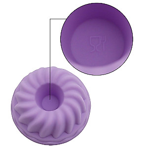 UpTuoLi Silicone Donut Pans for Baking, 12Pcs Mini bundt Pan Silicone Donut Molds, Nonstick Doughnut Muffin Pumpkin Cup Cupcake Molds Pan, Mini Fluted Tube Silicone Baking Molds