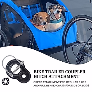 Bike Trailer Coupler Hitch Attachment Fit for Instep Bike Trailers, Flat and Angled Couplers for a Wide Range of Bicycle Carriers, Trailer Sizes