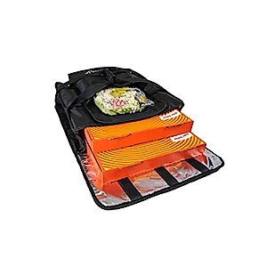 Pizza Caddy Insulated Food Delivery Bag 20-Inch by 20-Inch by 6-Inch