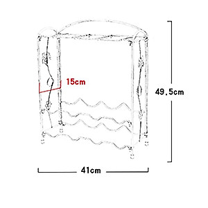 DOUBA Wine Cabinet Display Rack Metal Wine Bottle Rack Bracket Wine Bottle Storage Wine Cabinet Wine Rack Wine Utensils