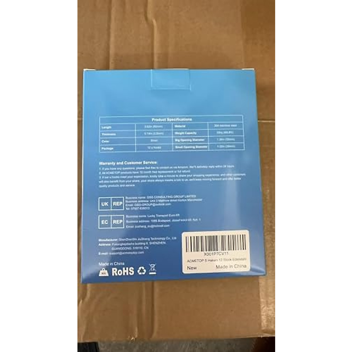 ACMETOP 12 Pack S Hooks for Hanging, S Hooks Stainless Steel with Safety Buckle, Metal Hooks Fitting Diameter up to 1.26 Inch, Heavy Duty for Hanging Pots and Pans, Coffee Cups, Clothes, Plants