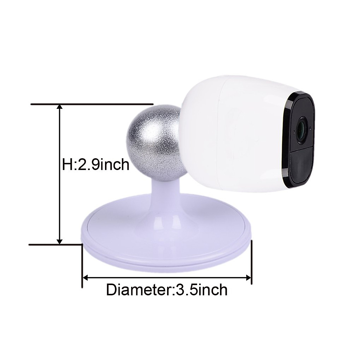 Haoyou Table Ceiling Mounts Compatible with Magnetic Arlo/Arlo Pro/Arlo Pro 2 Camera (2 Pack White)