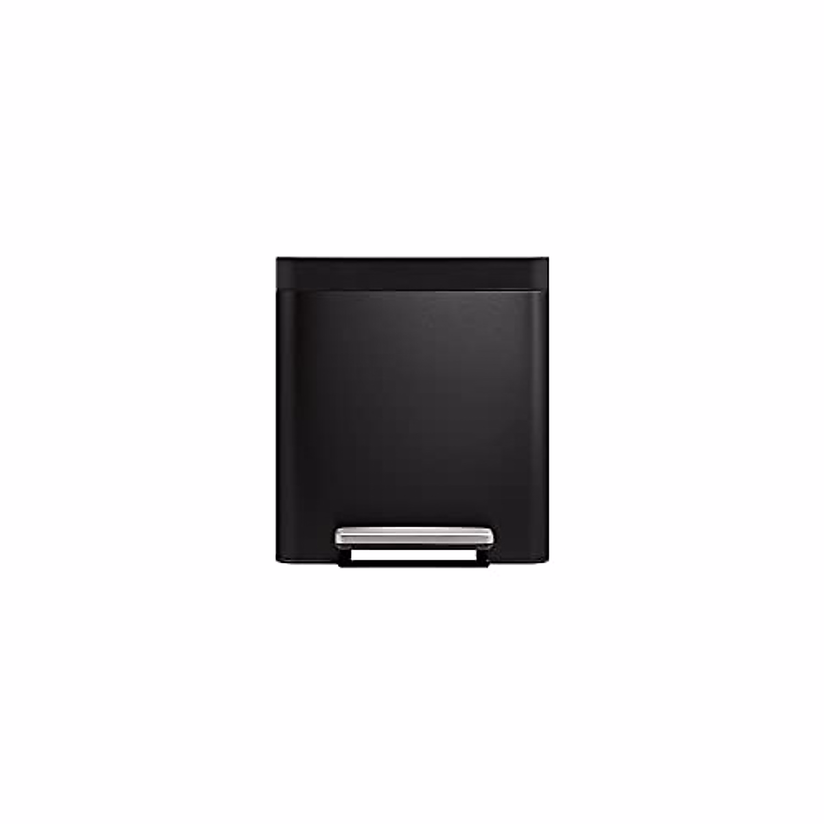 Kohler K-20942-BST 8-Gallon Compact Black Stainless Step Trash Can, Black Stainless,Black Stainless Steel