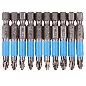 Wolfride 10PCS Phillips Head Drill Bit Magnetic Phillips Head Screwdriver Bits PH2 Bit Set - 50mm