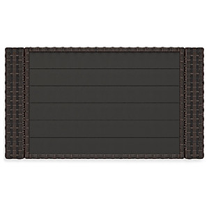 Signature Design by Ashley Windglow Outdoor Coffee Table, 44" W x 25" D x 17" H, Dark Brown