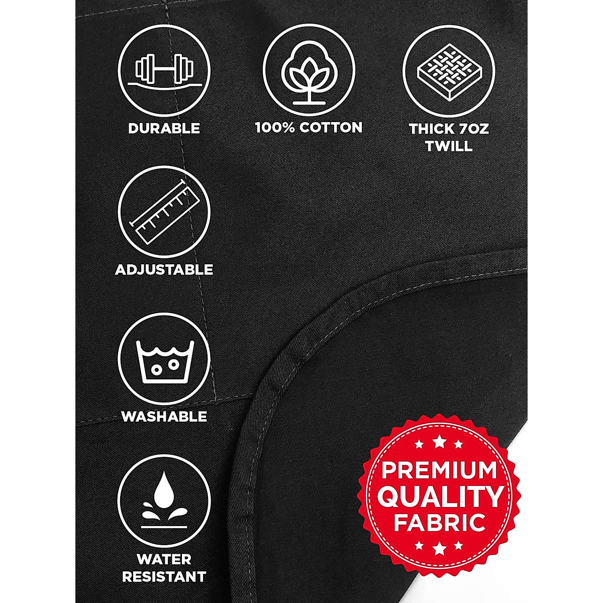 ApronMen, The Grill Ninja BBQ Grilling Funny Aprons For Men With Adjustable Straps One Size Fits All Cooking Aprons With Pockets - Professionally Printed Gifts For Dad