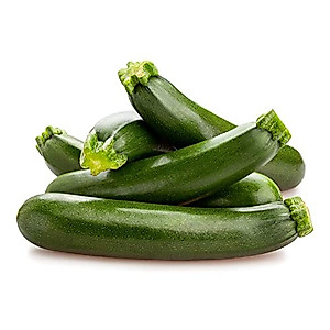 Dark Green Zucchini Summer Squash Seeds for Planting, 50+ Heirloom Seeds Per Packet, (Isla's Garden Seeds), Non GMO Seeds, Botanical Name: Cucurbita Pepo, Great Home Garden Gift