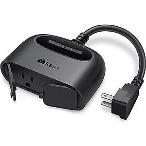 Kasa Smart Outdoor Smart Plug KP400, Smart Home Wi-Fi Outlet with 2 Sockets, Works with Alexa, Google Home &IFTTT, No Hub Required, Sunset & Sunrise Offset