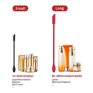 Mini Spatula and Micro Swabs, Cuttte 2pcs Makeup Spatula Small Spatula for Cosmetics and 500 PCS Disposable Micro Swabs for Eyelash Extension