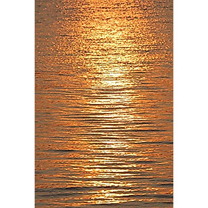 Posterazzi PDDAS36THA0069 Sunset Reflections on Ripples of Water Photo Print, 18 x 24, Multi
