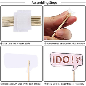 Bridal Shower Photo Booth Props 30 Pieces, Bride to Be Sign Photo Frame Decorations Bachelorette Party Decorations Wedding Photo Booth Props, Bride to Be Party Supplies