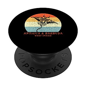 Antigua & Barbuda, West Indies Tribal Manta Ray Vacation PopSockets Swappable PopGrip
