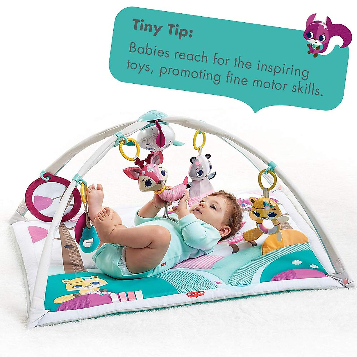 Gymini Deluxe Activity Gym Play Mat, Tiny Princess Tales