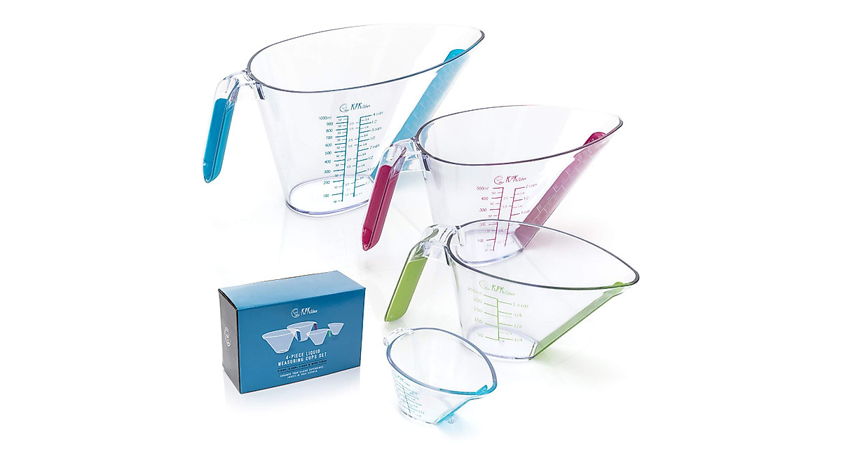 4-Piece Angled Measuring Cups Set - Cook with Precision