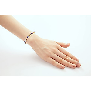 Rylos Spectaculal Tennis Bracelet Set With Amethyst - February Birthstone*