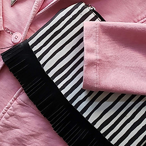 Trims by the Yard 6" Premium Vegan Leather Fringe Trim | Brown | (5 yard cut)