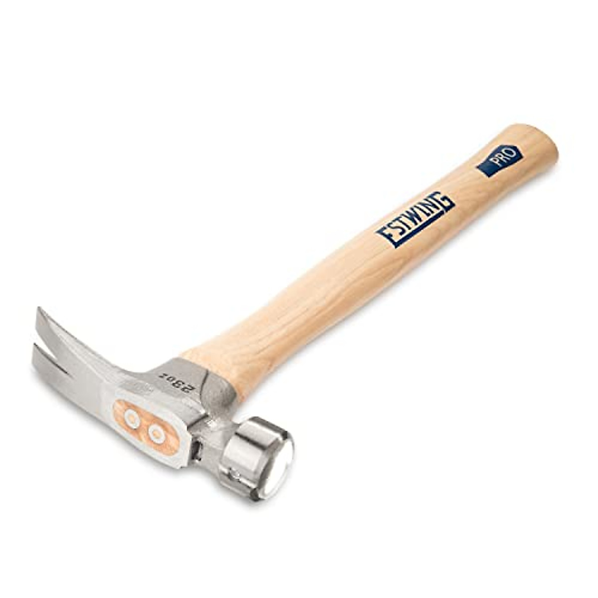 ESTWING Pro California Hammer - 23 oz Rip Claw Hammer with Smooth Face & Hickory Wood Handle - MRW23LS