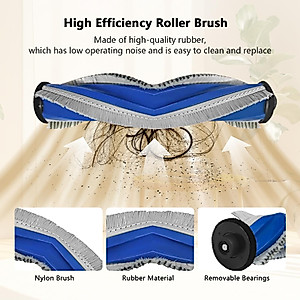 Yivy 27 Pack Replacement Accessories for ECOVACS DEEBOT T30S,T30S Combo Robot Vacuum,1 Main Brush 6 Side Brushes 4 Hepa Filters 6 Dust Bags 8 Mop Pads 2 Cleaning Brushes