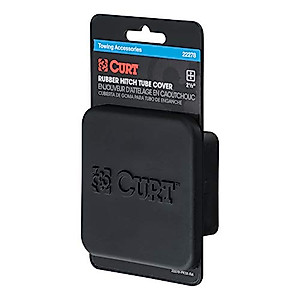 CURT 22278 Rubber Trailer Hitch Cover, Fits 2-1/2-Inch Receiver