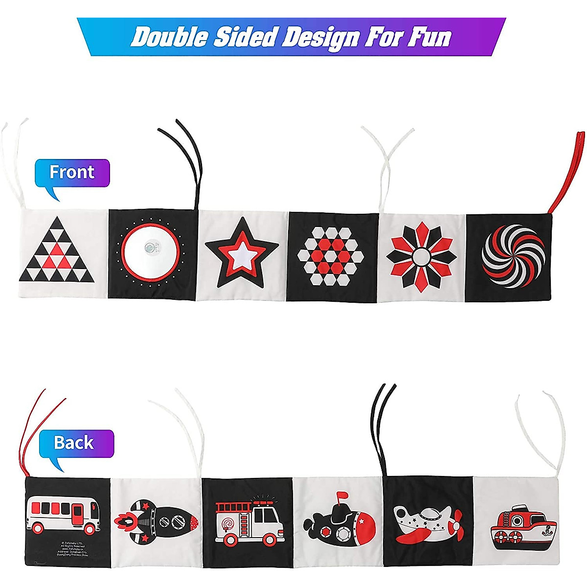 Baby Soft Book Cloth Books, Touch and Feel Books Early Education Toys for Babies, Infant Books Bath Book Tummy-Time Christmas Toys Gifts for 0-3 3-6 6-12 12-18 Months 1-2 Year Old Boys Girls