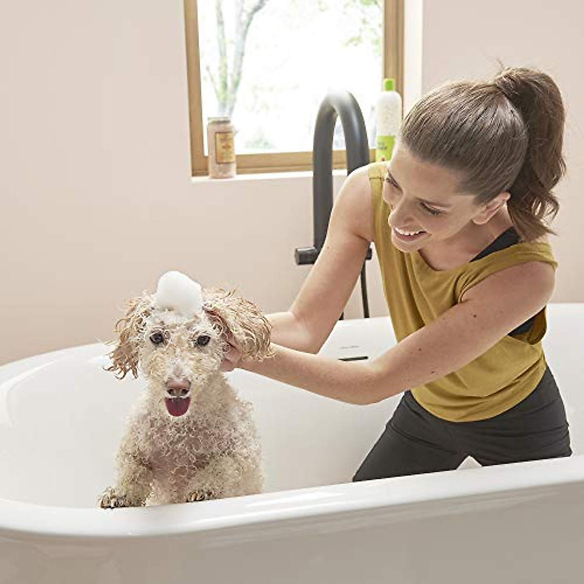 American Standard T064951.243 Contemporary Round Freestanding Tub Filler for Flash Rough-in Valve, Matte Black