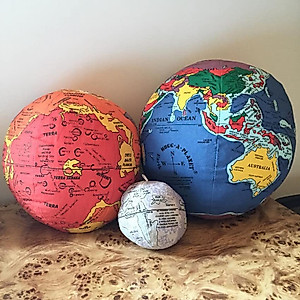 Hugg-A-Planet Earth, Moon, and Mars 3 Piece - Soft Plush Globe for Learning, for Kids Teens Adults, for Teachers and Parents, Educational Toy