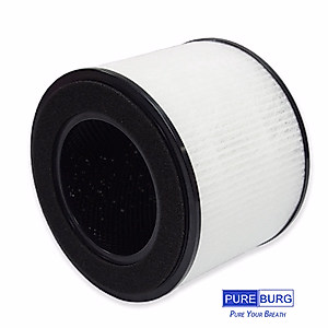 PUREBURG Replacement True HEPA Filters Compatible with Clarifion AerClear AS-AC207701-01 Air Purifier,4-Stage Filtration Activated carbon 2-in-1 Air Clean Dust VOCs,2-Pack