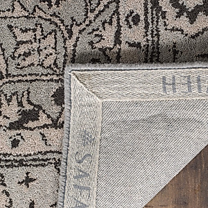 SAFAVIEH Antiquity Collection 2' x 3' Grey/Beige AT58A Handmade Traditional Oriental Premium Wool Accent Rug