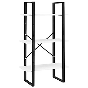 KTHLBRH Kitchen Shelves Bathroom Shelves Book Shelves Floor Shelves Storage Shelf White 23.6"x11.8"x41.3" Engineered Wood for Office Living Room Bedroom