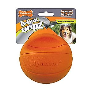 Nylabone Power Play Dog Basketball B-Ball Gripz Basketball Medium (1 Count)