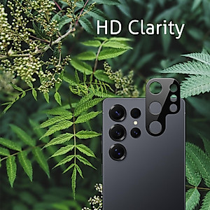 Ailun Glass Screen Protector for Galaxy S25 Ultra [6.9 Inch] 3Pack + 3Pack Camera Lens Tempered Glass Fingerprint Unlock 0.25mm Ultra Clear Anti-Scratch Case Friendly [Not For S25/S25 Plus]