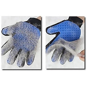 Pet Hair Remover Glove - Right Hand Gentle Pet Grooming Mitt for Dogs and Cats by Prime Pet